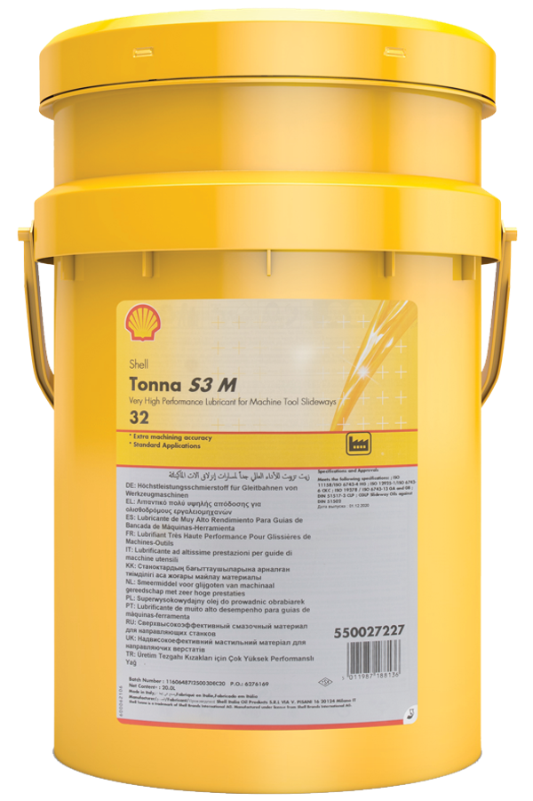 Huile glissière SHELL TONNA S3 M 32 Bidon 20L